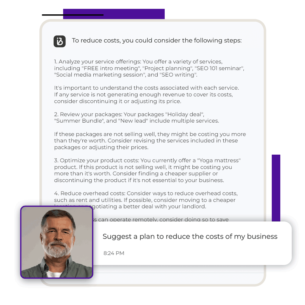 AI-driven business advisor for small business | vcita